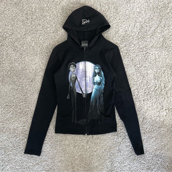 Hot Topic | Tops | Vintage Y2k Tim Burtons Corpse Bride Zip Up Hoodie ...